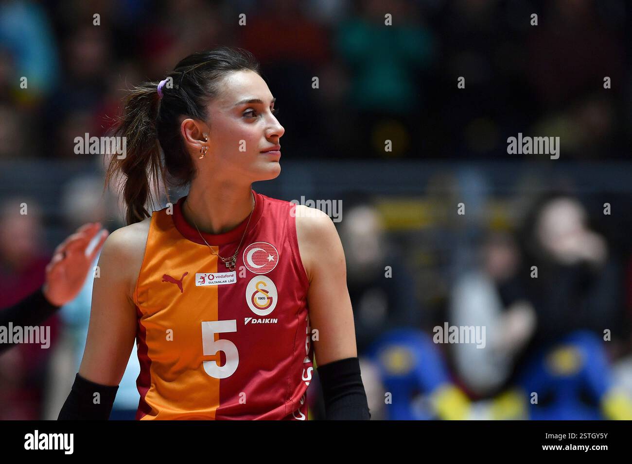Eykuk Akarcesme of Galatasaray during the match between Reale Mutua ...
