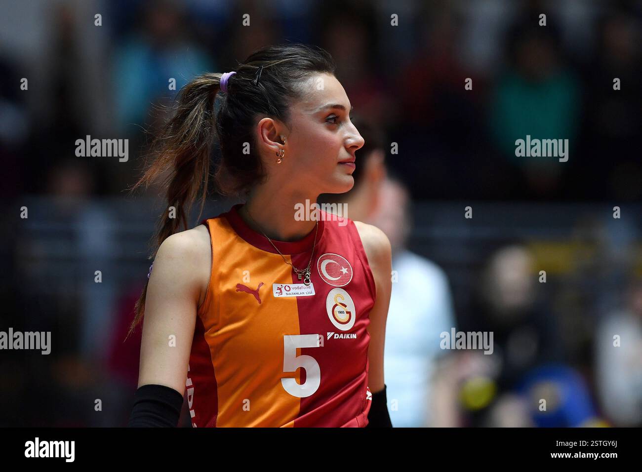 Eykuk Akarcesme of Galatasaray during the match between Reale Mutua ...
