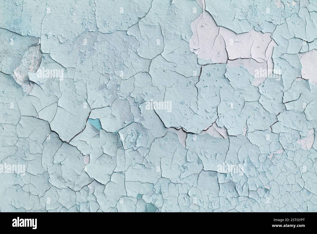 Wall with old blue paint Stock Photo - Alamy