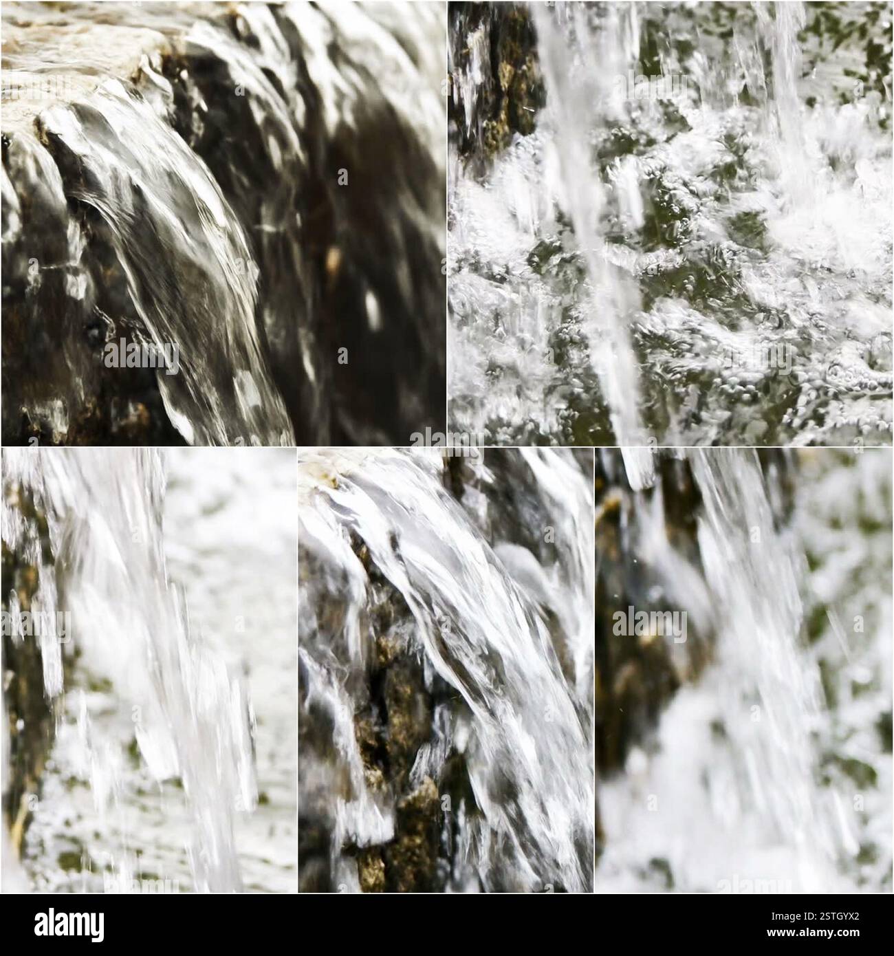 Small artificial waterfall in park hi-res stock photography and images ...