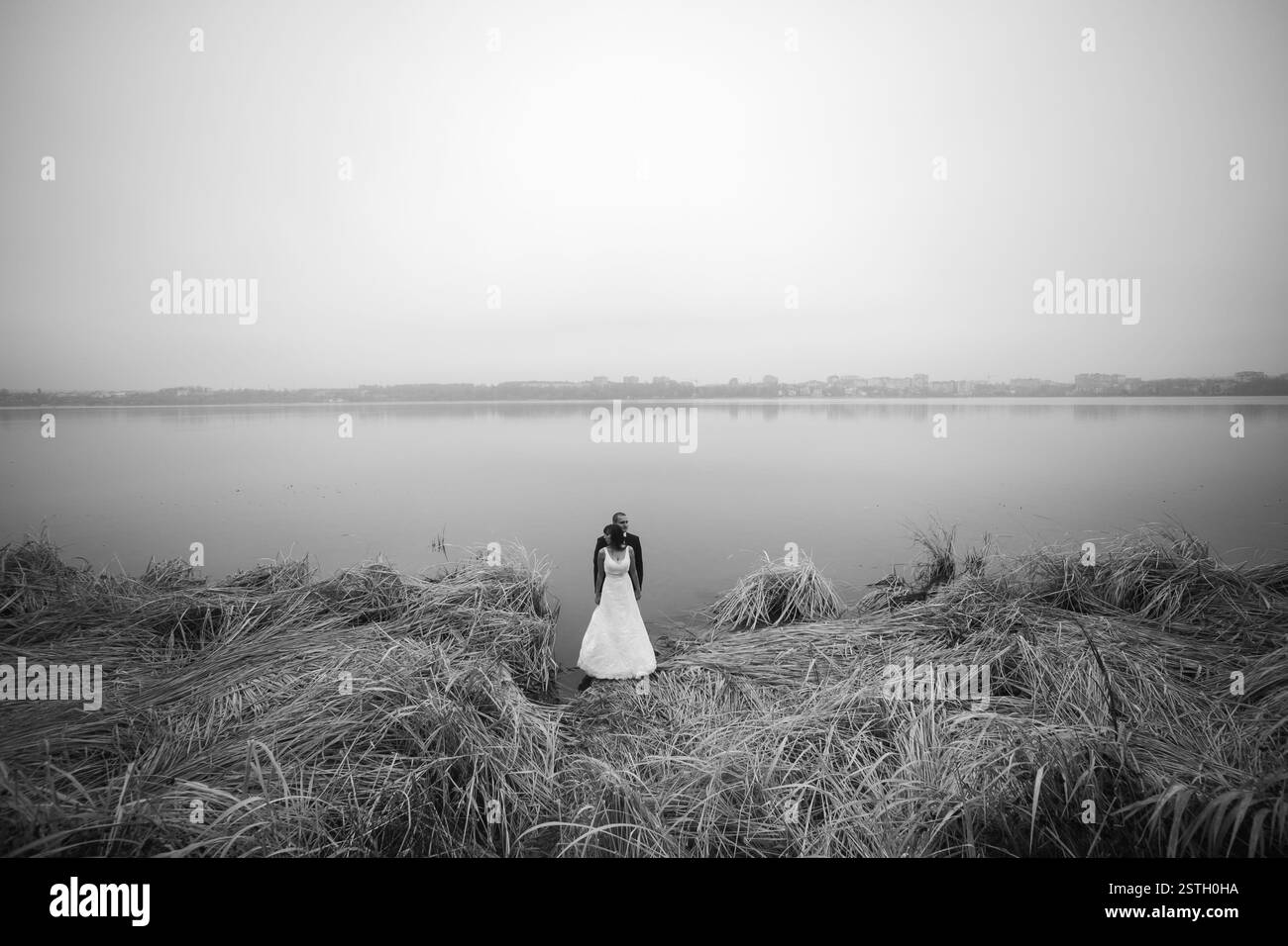 Outdoor wedding celebration Black and White Stock Photos & Images - Alamy