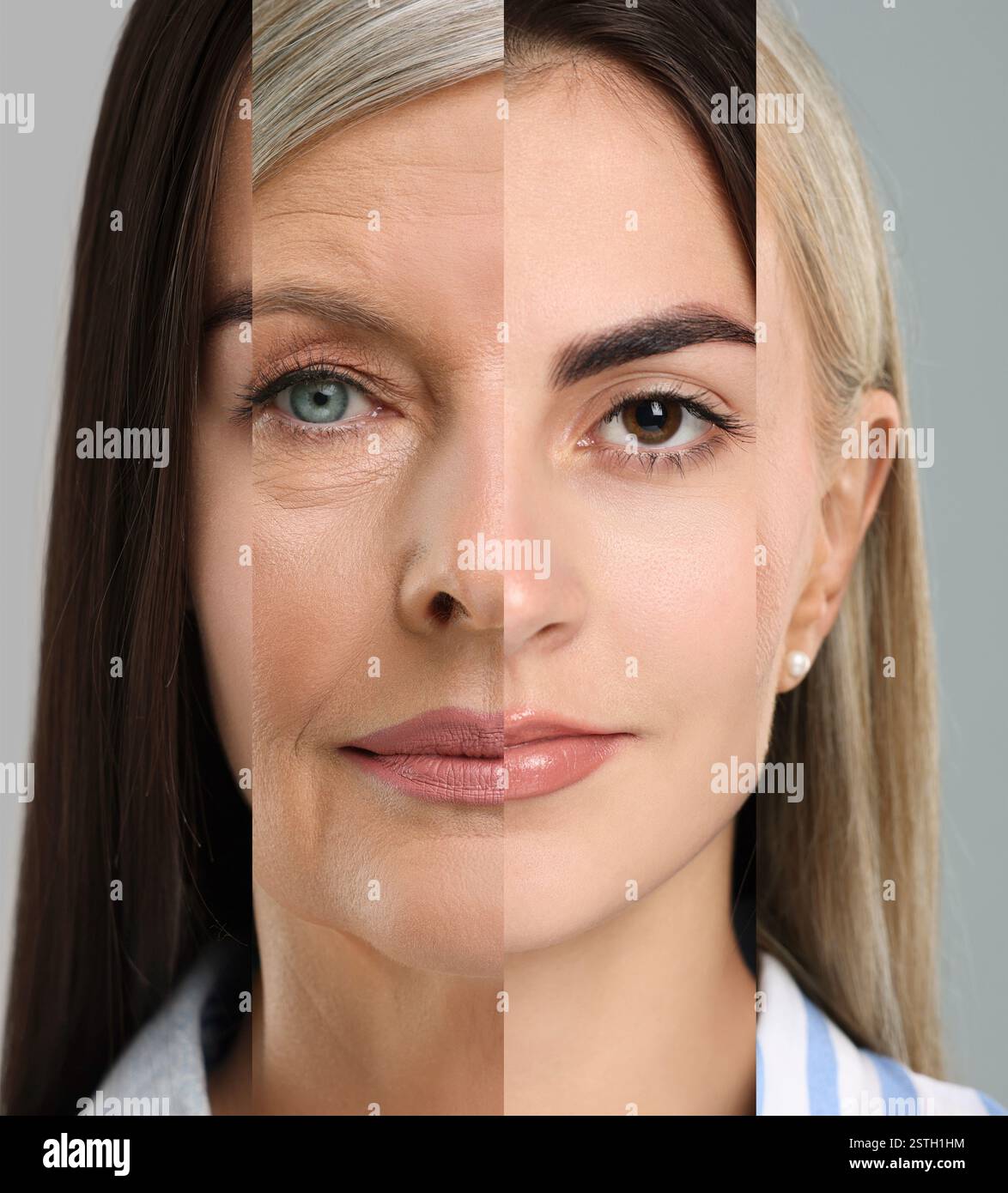 Mosaic human face people hi-res stock photography and images - Alamy