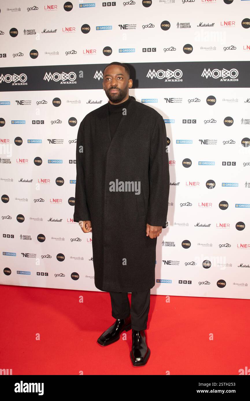 Newcastle, United Kingdom. 18th February 2025. Bashy on the red carpet ...