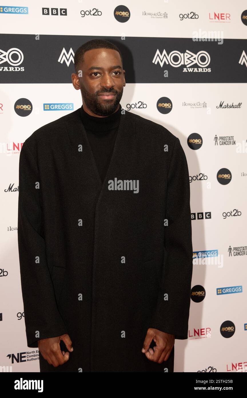Newcastle, United Kingdom. 18th February 2025. Bashy on the red carpet ...