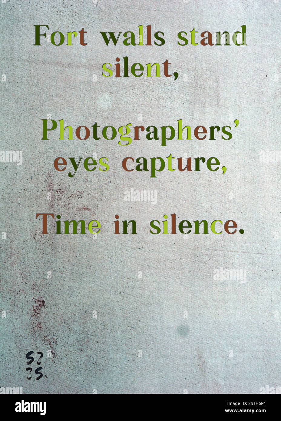Fort walls stand silent, Photographers' eyes capture, Time in silence ...