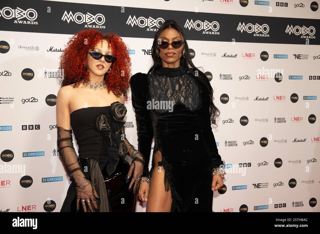 Newcastle, United Kingdom. 18th February 2025. The Nova Twins on the ...