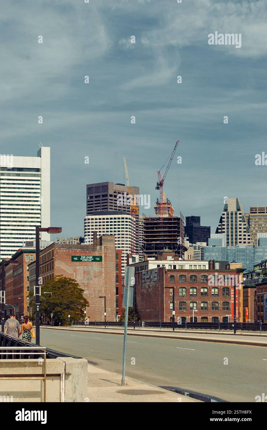 Shot of developing buildings in waterfront area of boston hi-res stock photography and images ...