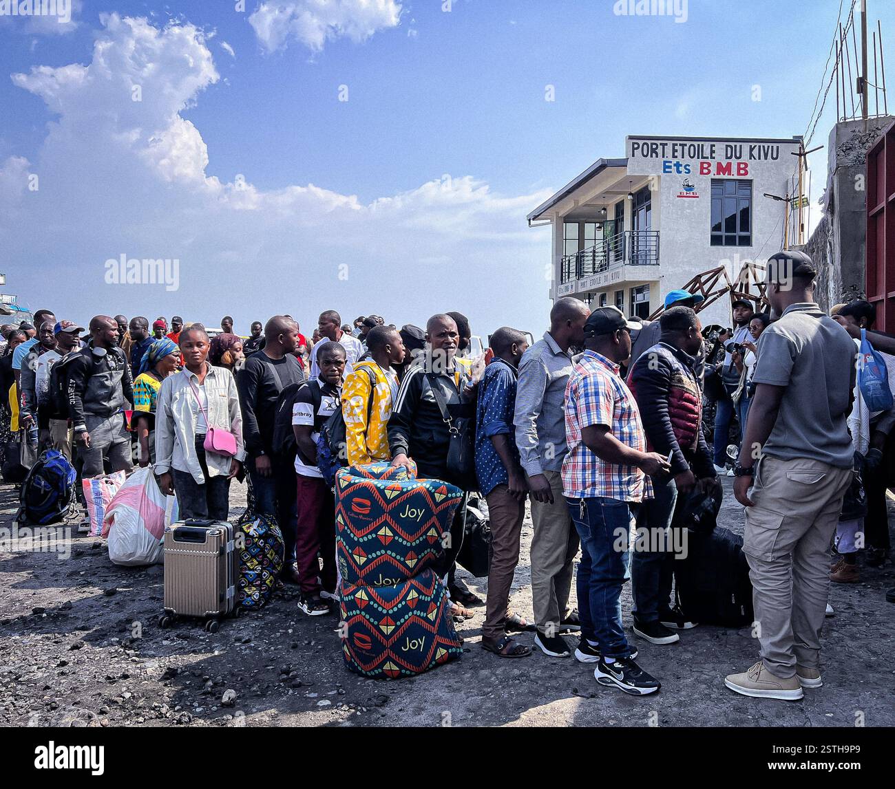 Goma, Democratic Republic of the Congo (DRC). 18th Feb, 2025. People ...