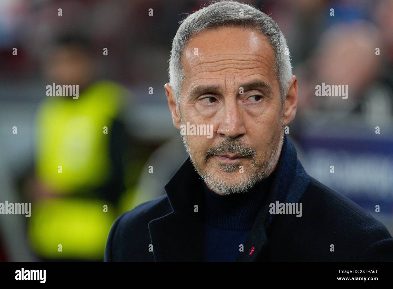 Lisbon, Portugal. 18th Feb, 2025. Adi Huetter, AS Monaco FC Coach seen ...