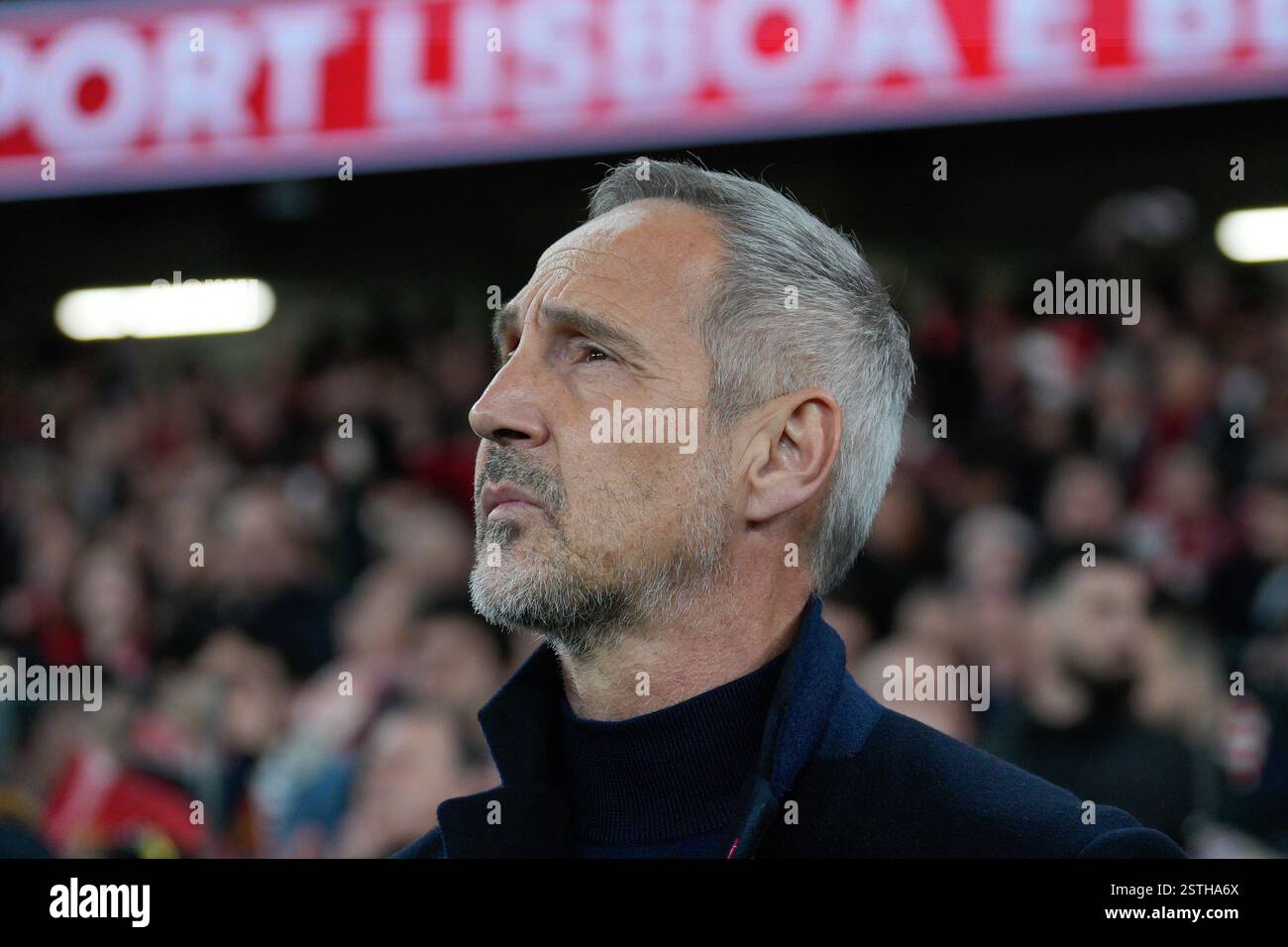 Lisbon, Portugal. 18th Feb, 2025. Adi Huetter, AS Monaco FC Coach seen ...