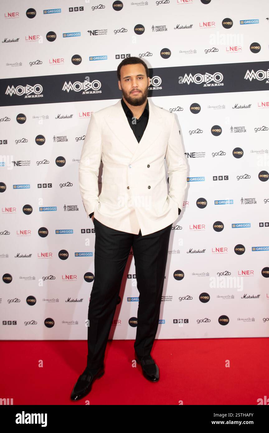 Newcastle, United Kingdom. 18th February 2025. Boxer Moses Itauma makes ...