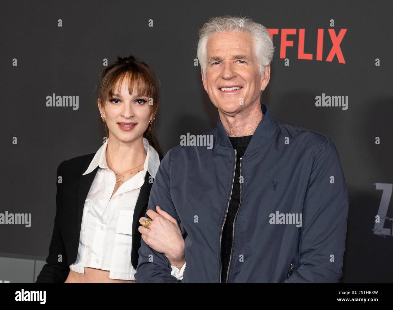 New York, United States. 19th Feb, 2025. Ruby Modine and Matthew Modine ...