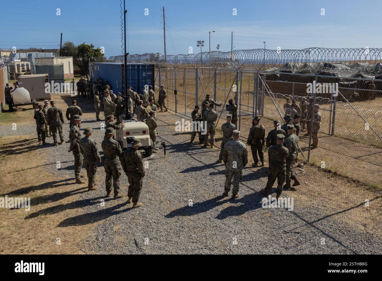 U.S. Service Members conduct a rehearsal to prepare for illegal alien ...
