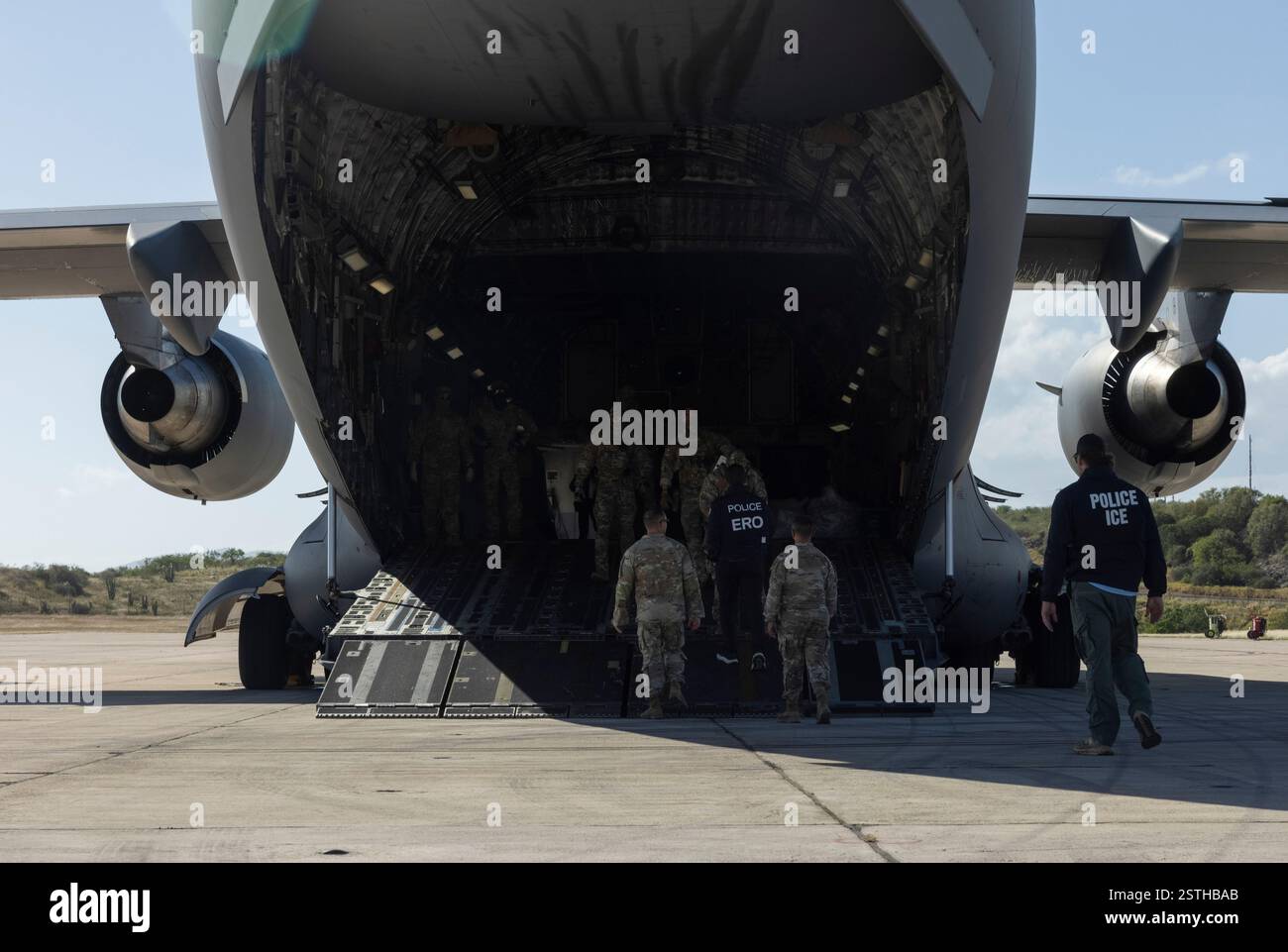 U.S. Service Members support interagency partners escorting illegal ...