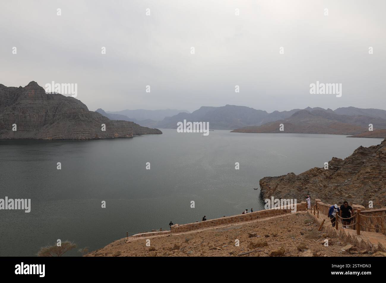 Musandam. 18th Feb, 2025. Tourists visit the Musandam Fjords in Oman on ...
