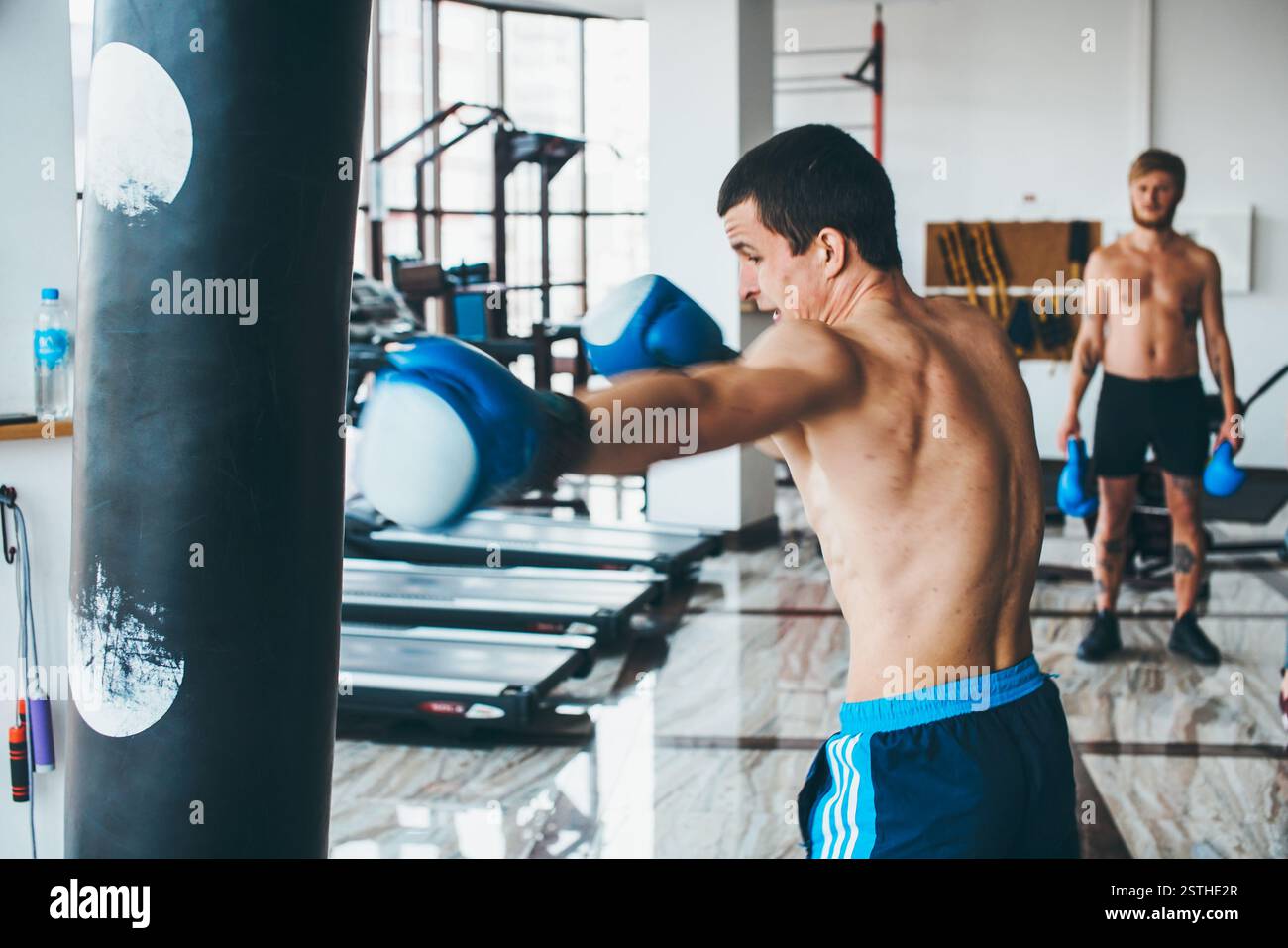 Side view young male boxer hi-res stock photography and images - Alamy