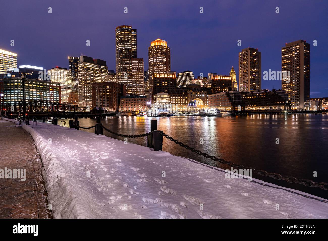 Boston, MA, USA - 12 February 2025 - View of Boston downtown ...