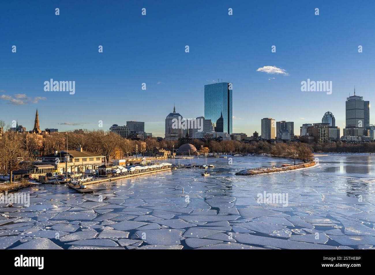 Boston, Massachusetts - 14 February 2025 - Boston city skyline with ...