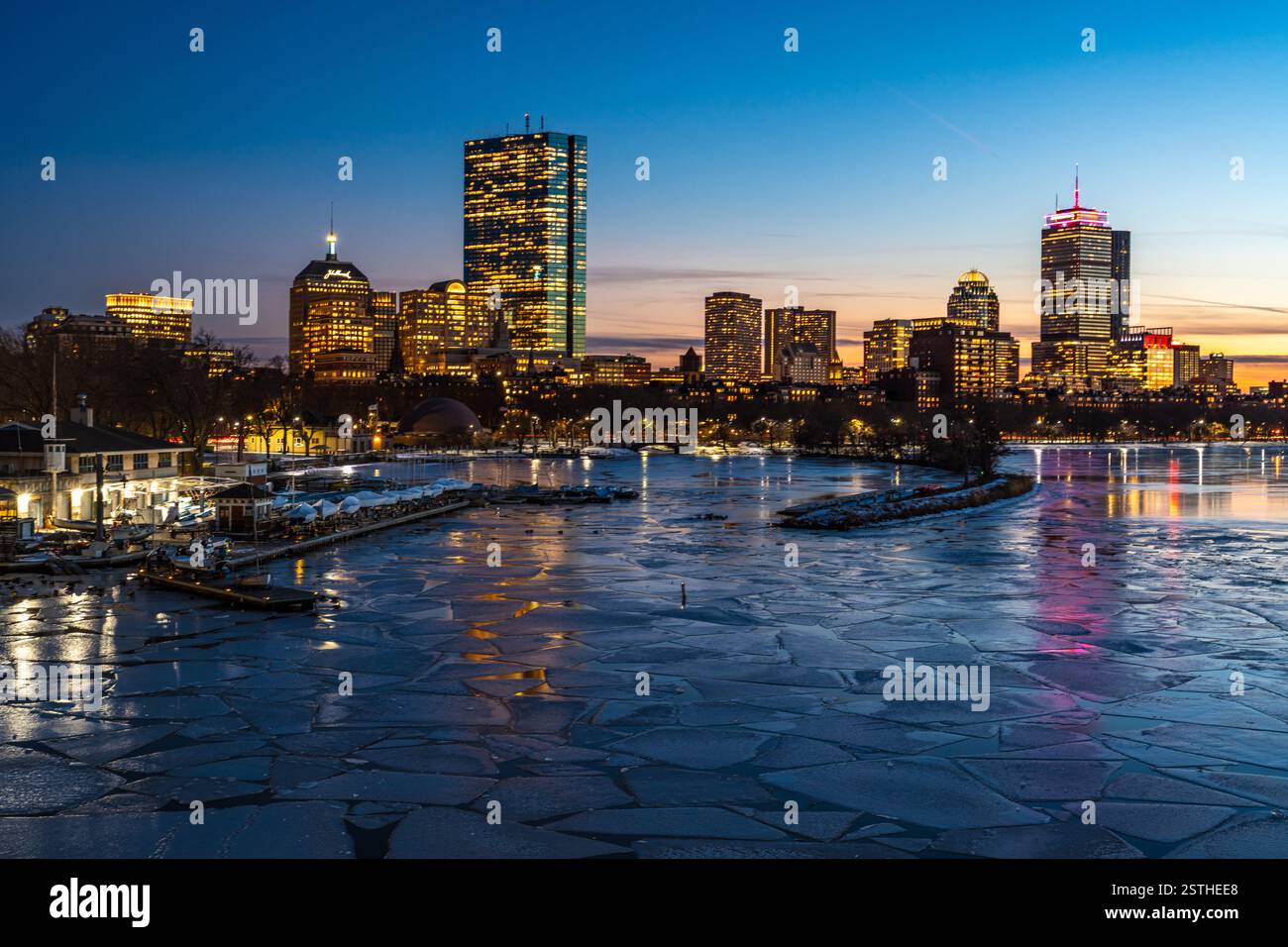 Boston, Massachusetts - 14 February 2025 - Boston city skyline with ...