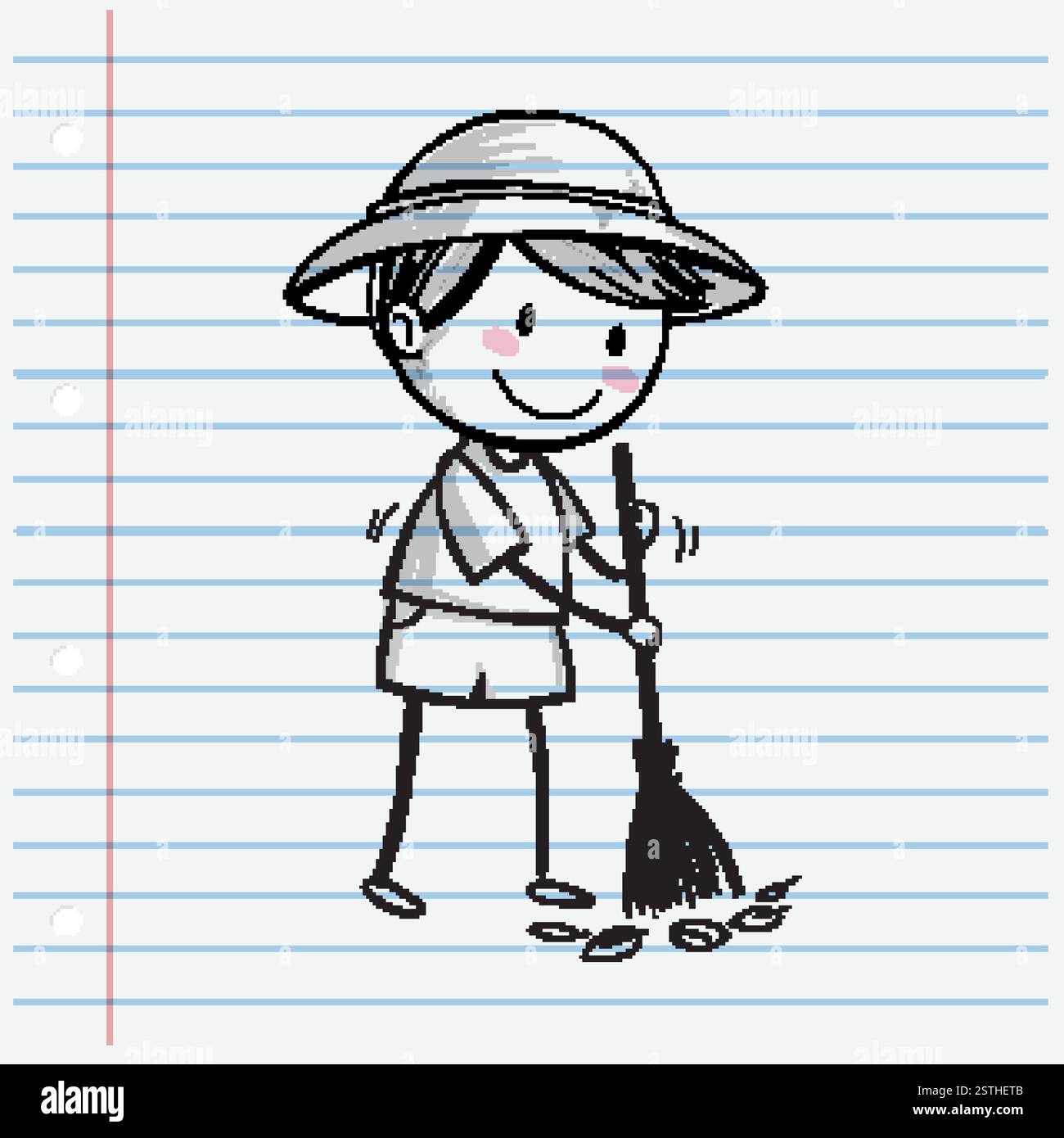 Sweeping activity Stock Vector Images - Alamy