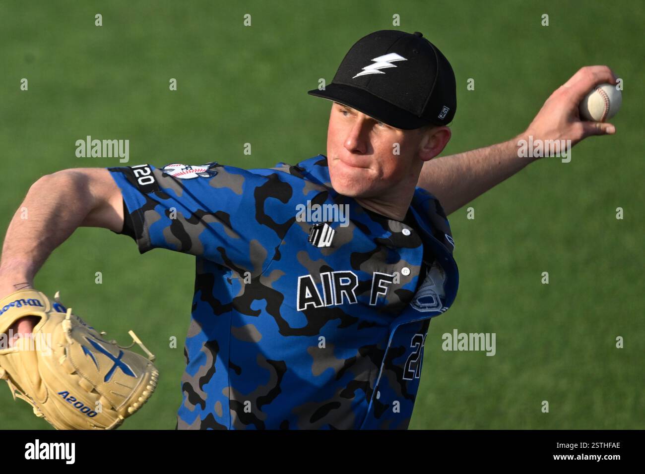 Air Force's pitcher Sam Hentges during an NCAA baseball game against ...