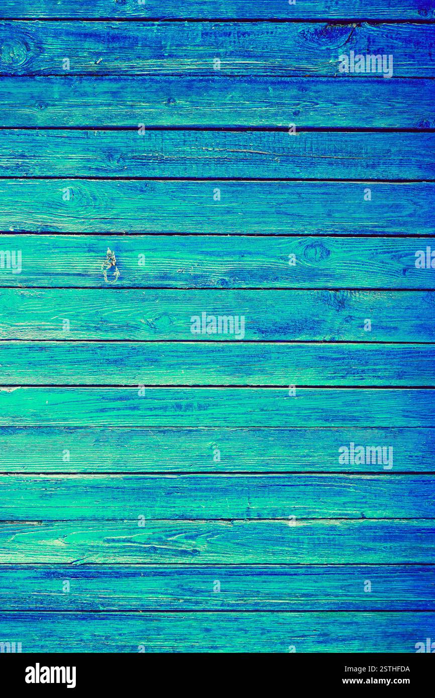 Blue or Azure Wooden Wall Planks Vertical Texture. Old Retro Wood ...