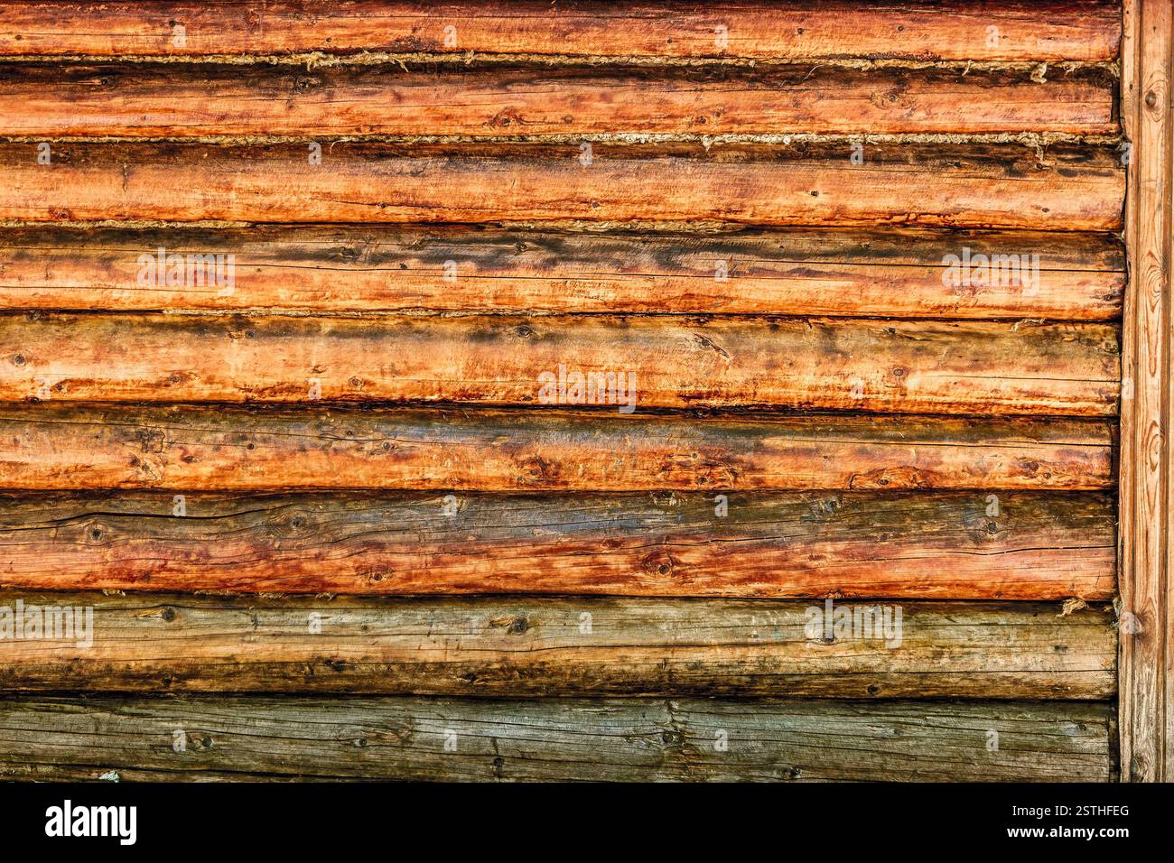 Log cabin wall background Stock Photo - Alamy