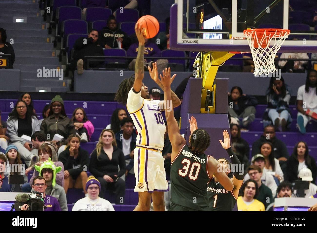 Baton Rouge, United States. 18th Feb, 2025. LSU Tigers forward Daimion ...