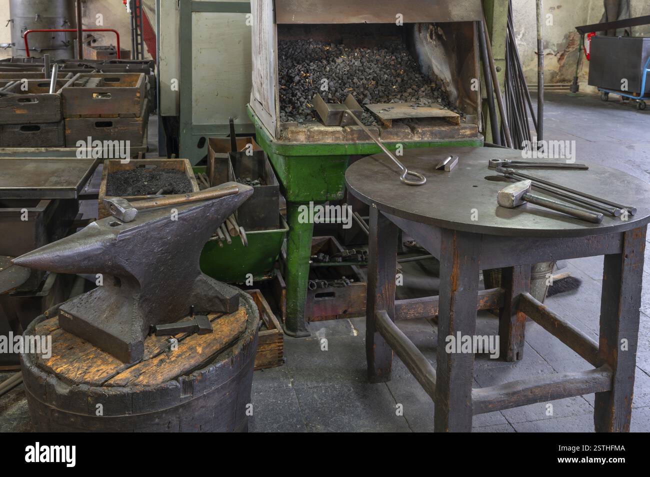 Forge press in a drop forge, formerly Dietz & Pfriem valve factory ...