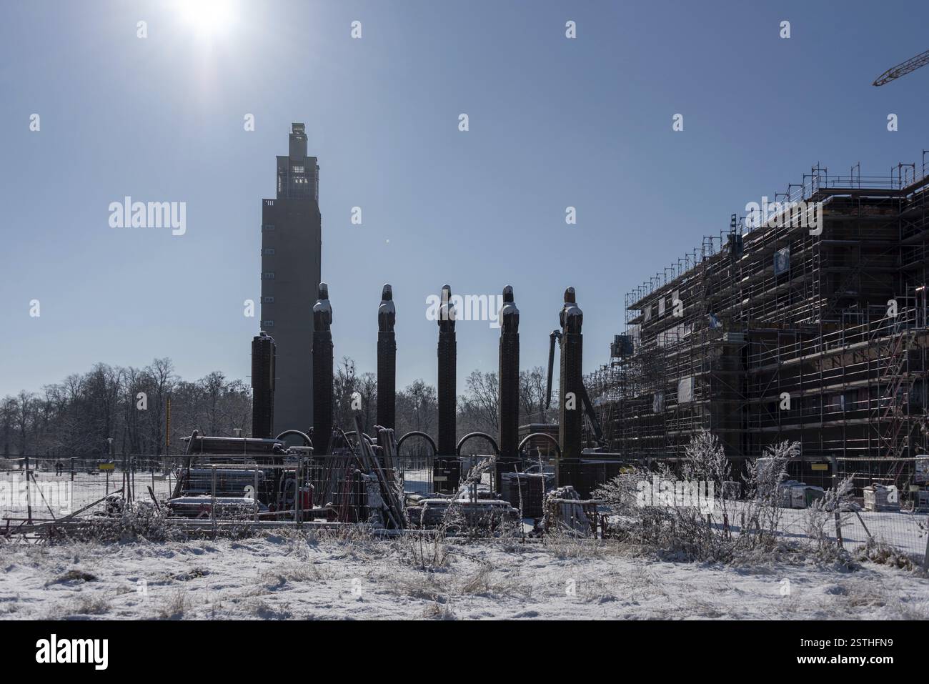 Magdeburg Horse Gate, erected in 1927 on the occasion of the German ...