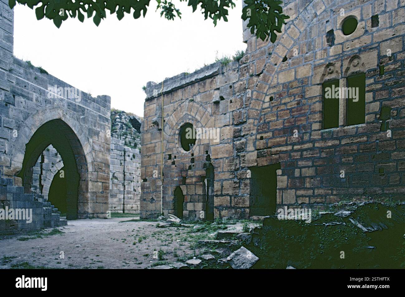 Depots, castle, Krak des Chevaliers, Homs, Syria, May 1987, vintage ...