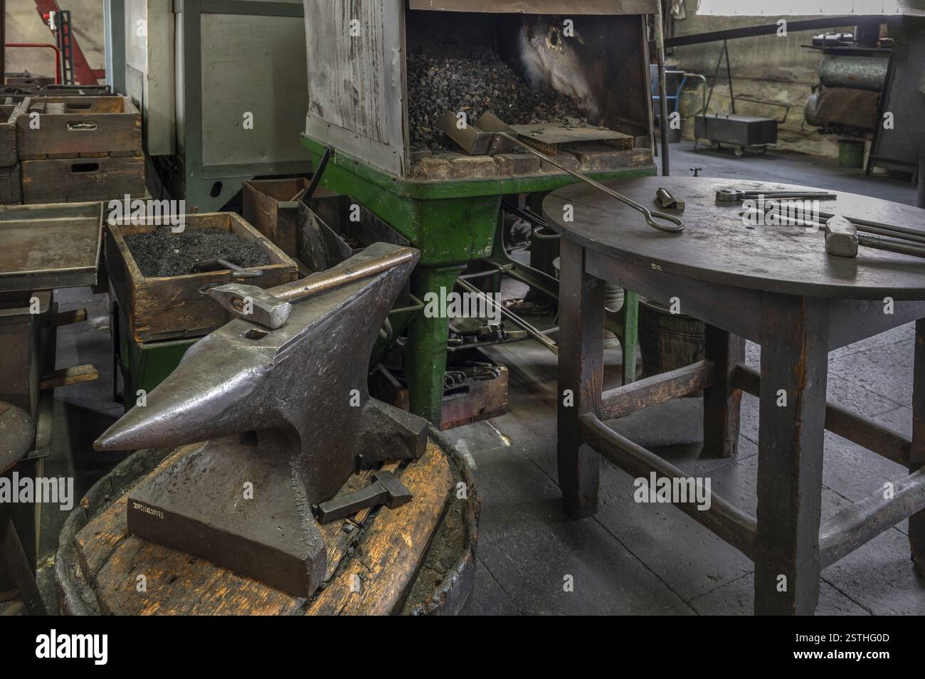 Forge of a drop forge, formerly Dietz & Pfriem valve factory, today ...