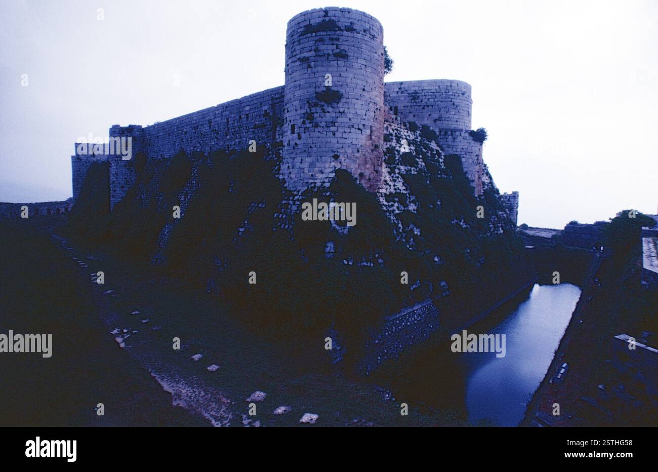 Southwest corner of the upper castle, Krak des Chevaliers, Homs, Syria ...
