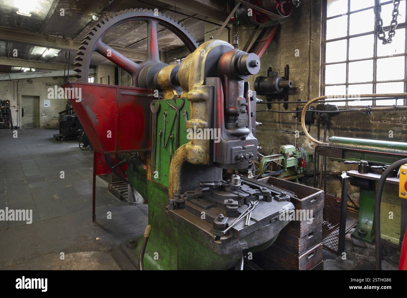 Machine in a drop forge, formerly Dietz & Pfriem valve factory, today ...