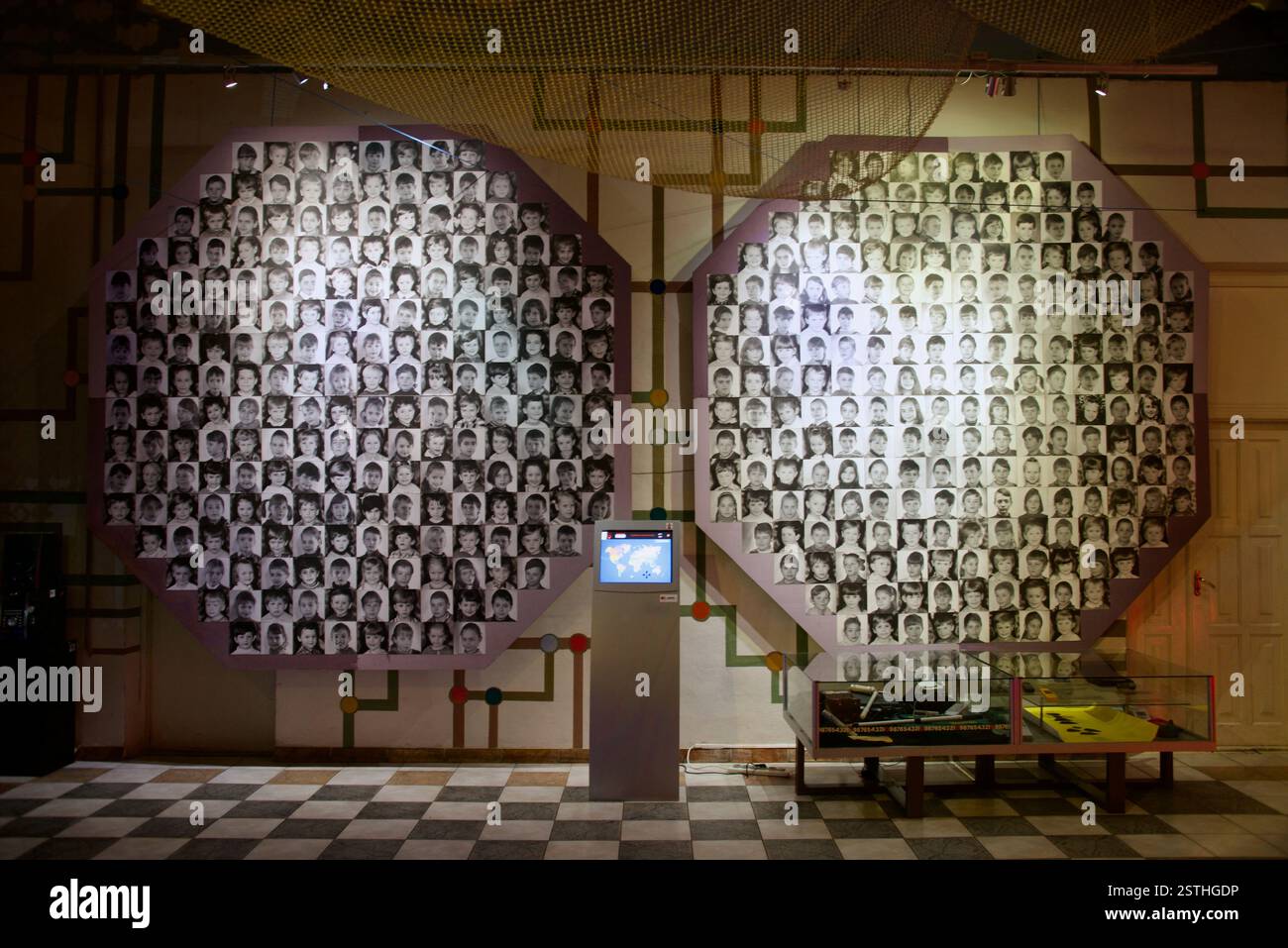 Photo shows an exhibit inside the Chernobyl Museum in Kyiv, Ukraine on ...