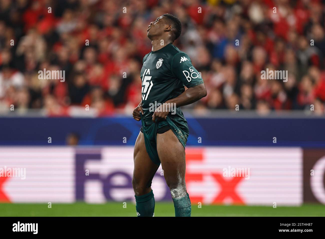 Lisbon, Portugal. 18th Feb, 2025. Breel Embolo (Monaco) Football/Soccer ...