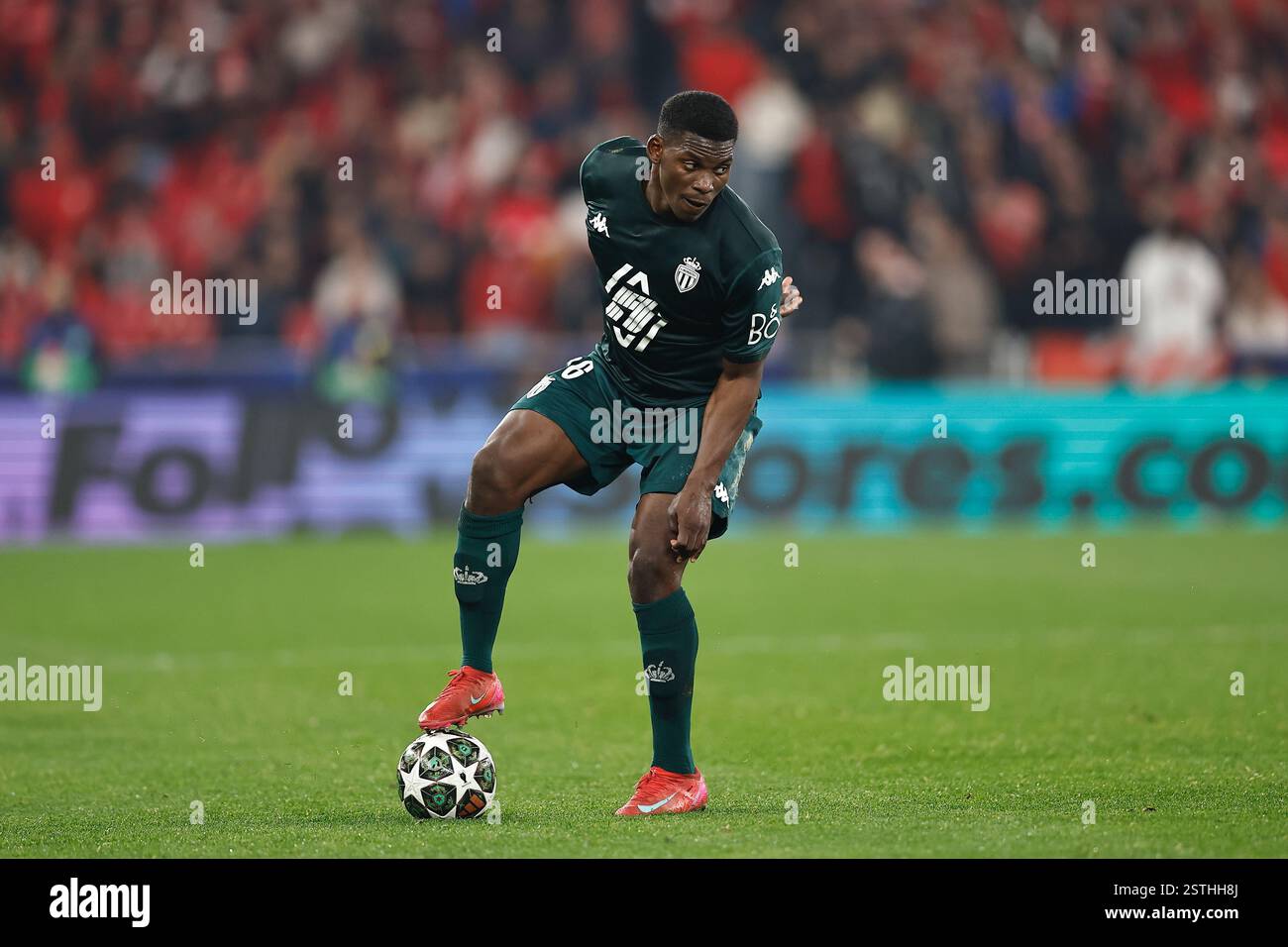 Lisbon, Portugal. 18th Feb, 2025. Breel Embolo (Monaco) Football/Soccer ...