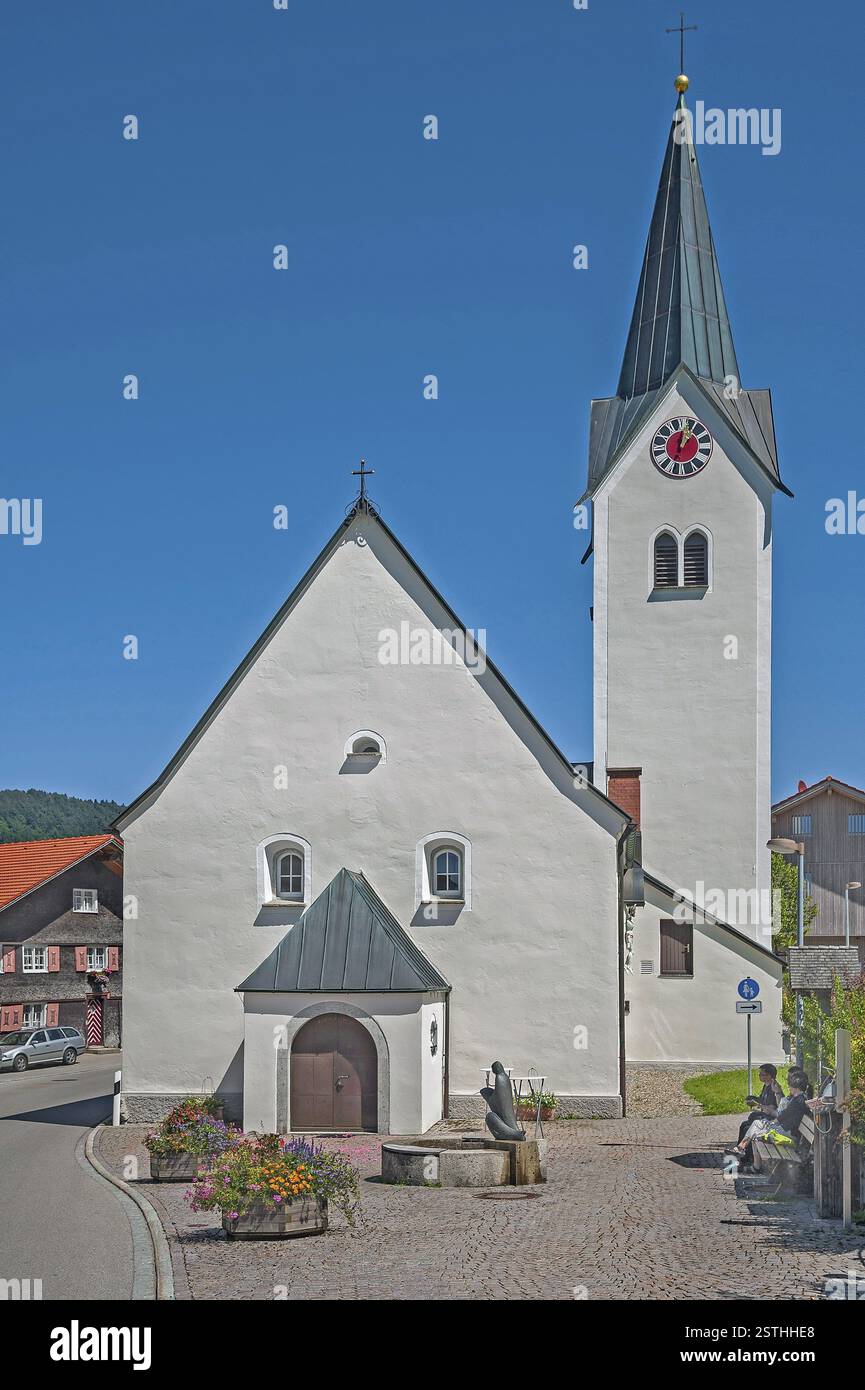 Catholic parish and former pilgrimage church Maria Schnee, flower ...