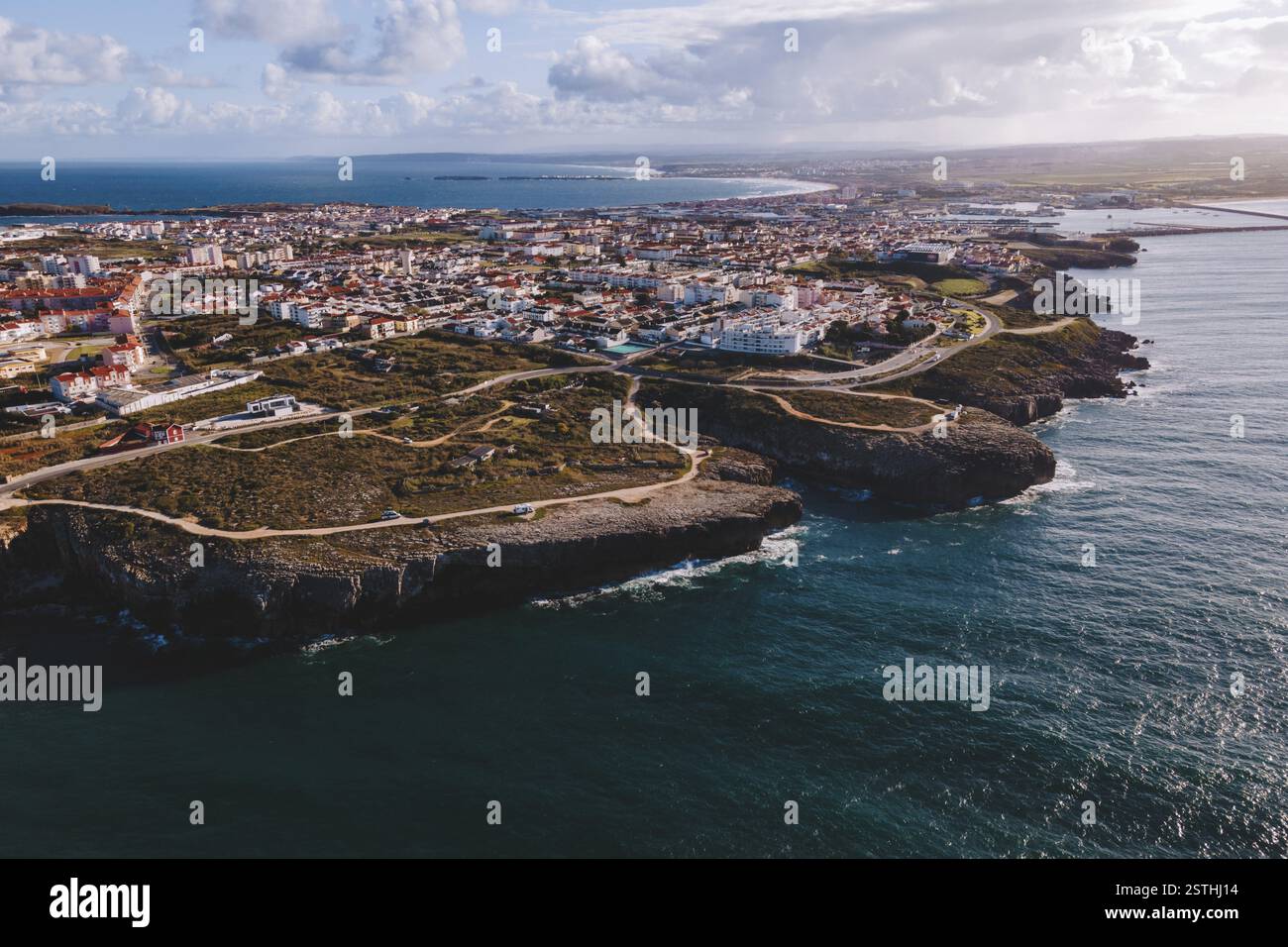 Aerial view peniche peninsula hi-res stock photography and images - Alamy