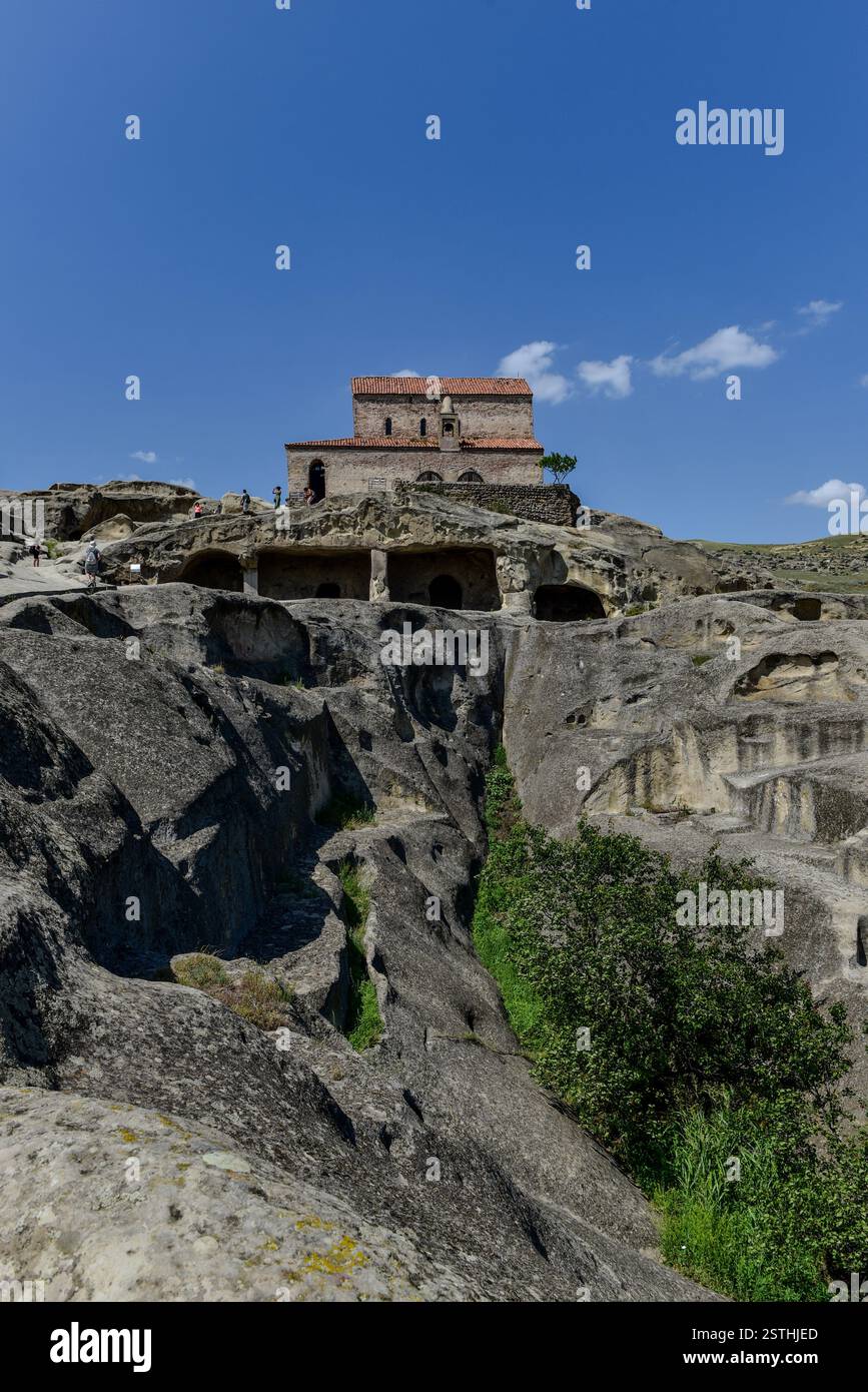 The Uplistsikhe cave complex with a 9th-10th century three-nave ...