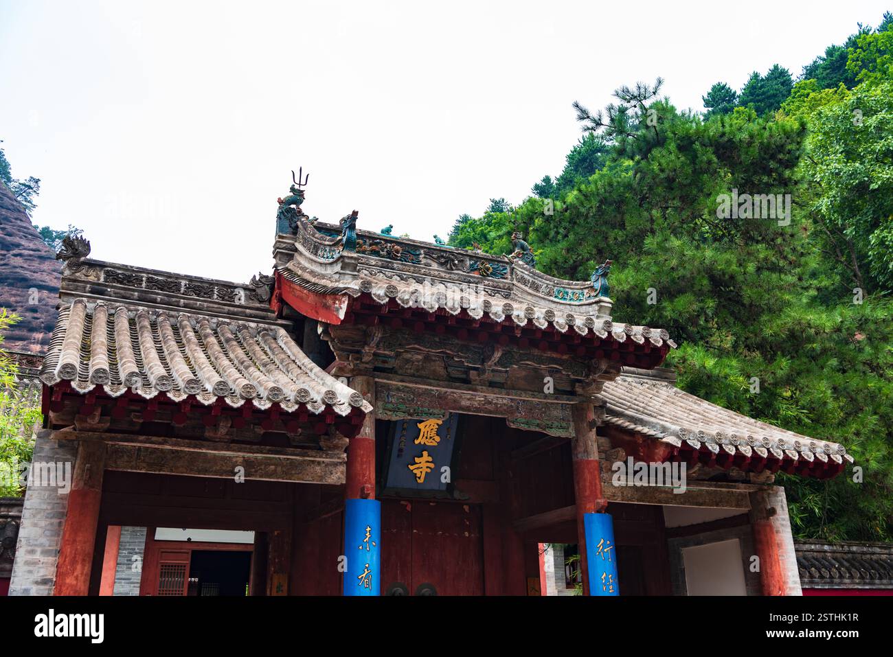 Statue at Maijishan Grottoes, Tianshui, Gansu Province, China Stock ...