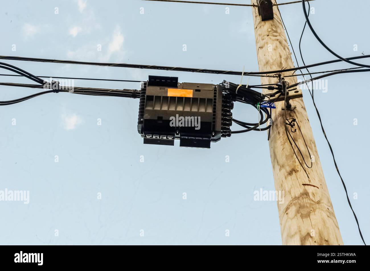 Closeup of Fiber Distribution Panel Stock Photo - Alamy