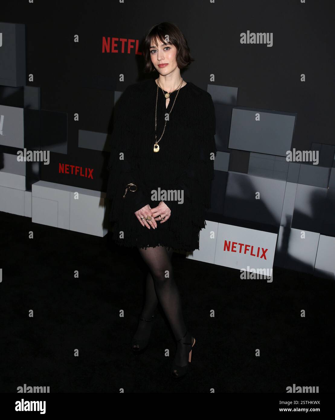 New York City, USA. 18th Feb, 2025. Lizzy Caplan attending Netflix's ...