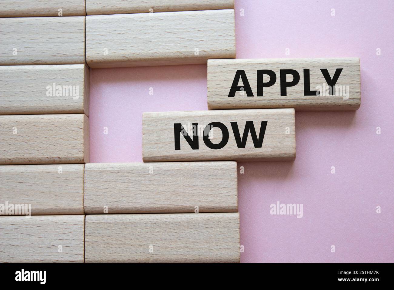 Apply now symbol. Concept word Apply now on wooden blocks. Beautiful ...