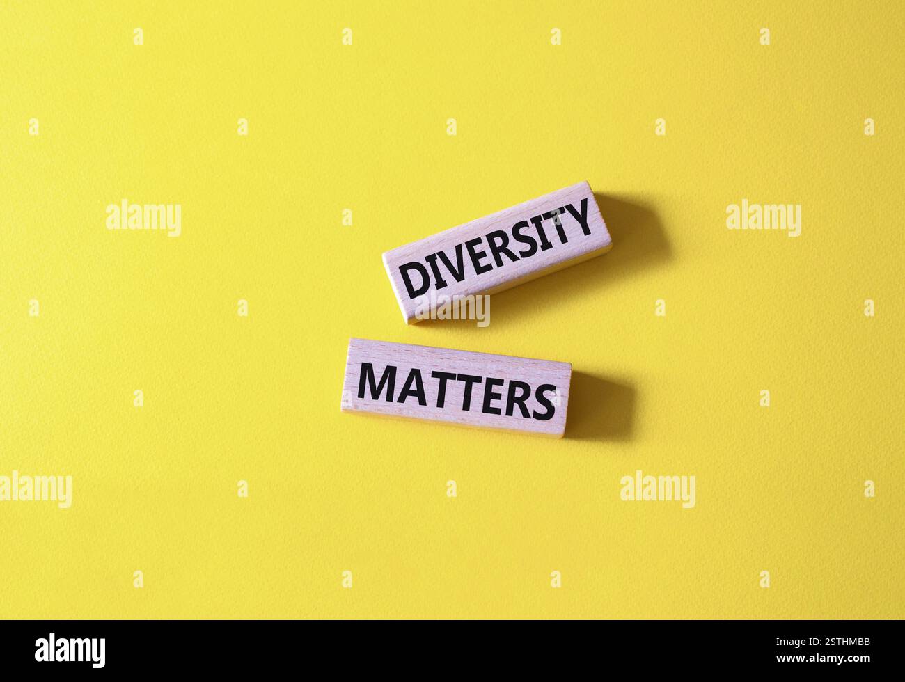 Diversity matters symbol. Wooden blocks with words Diversity matters ...