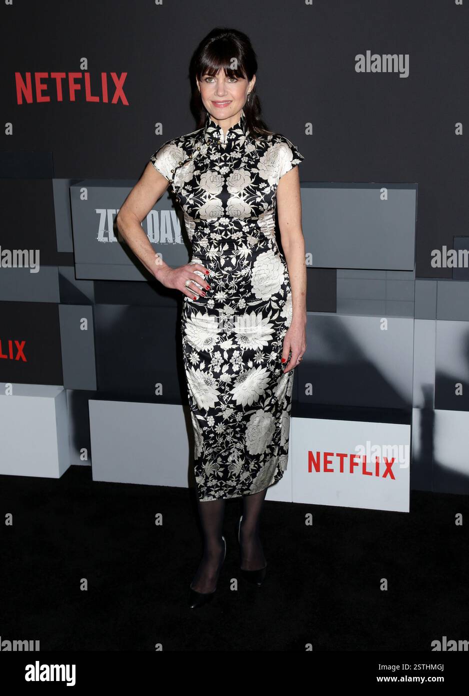 New York City, USA. 18th Feb, 2025. Carla Gugino attending Netflix's ...