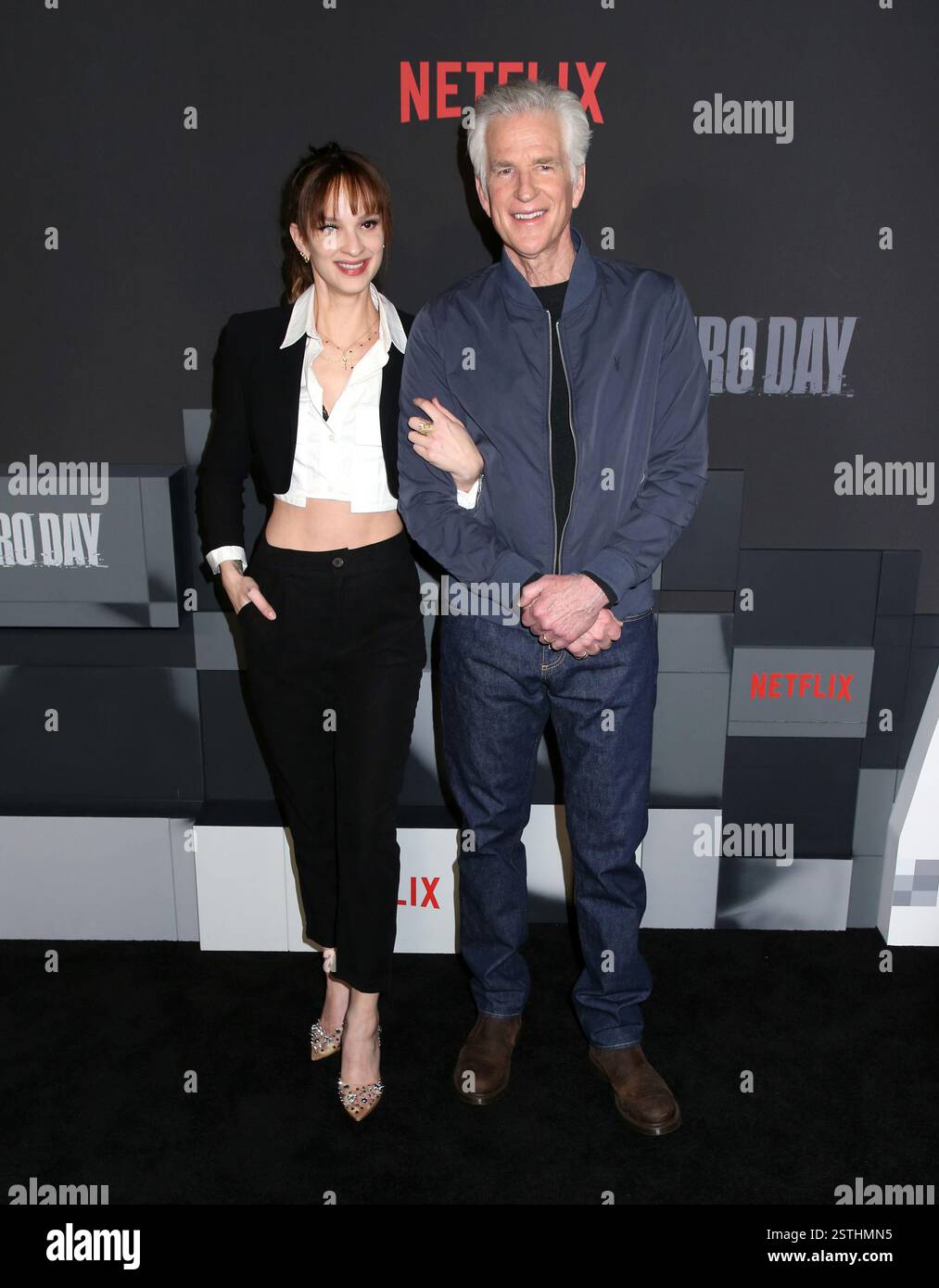 New York City, USA. 18th Feb, 2025. Ruby Modine and Matthew Modine ...