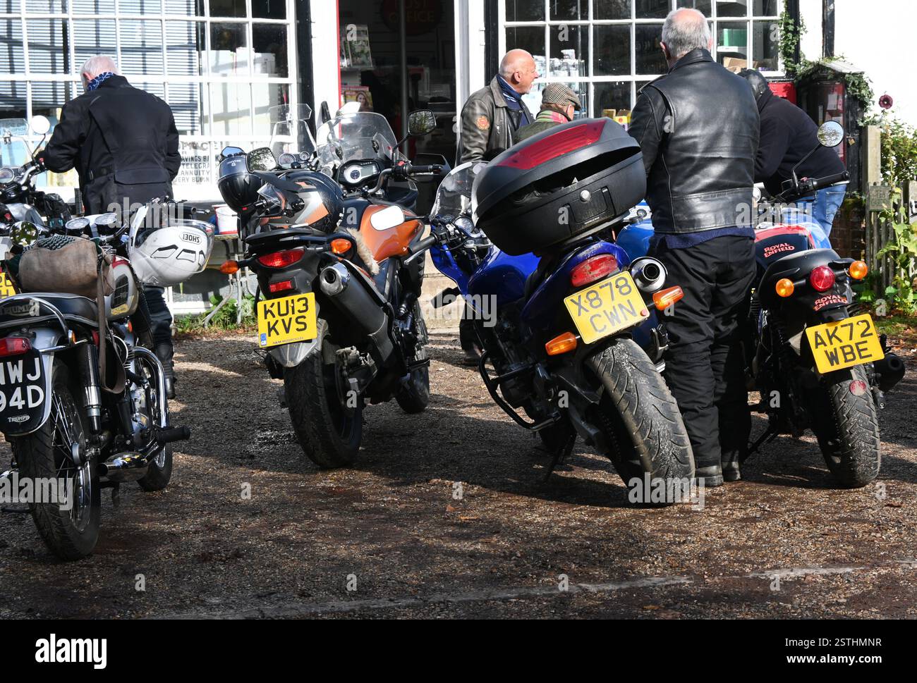 group of older motorcyclists Stock Photo - Alamy