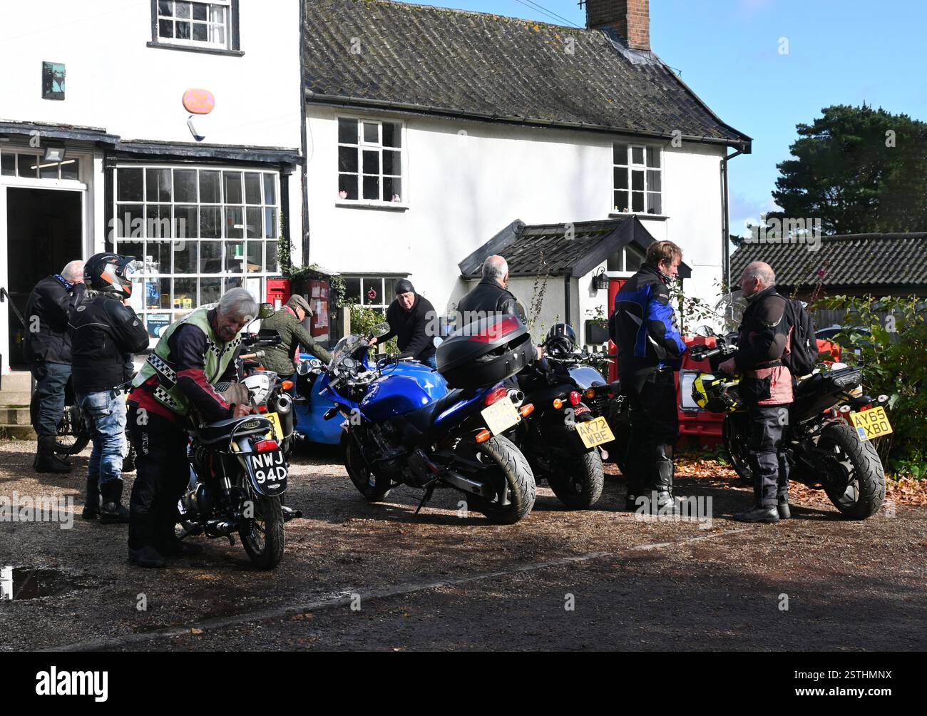 group of older motorcyclists Stock Photo - Alamy