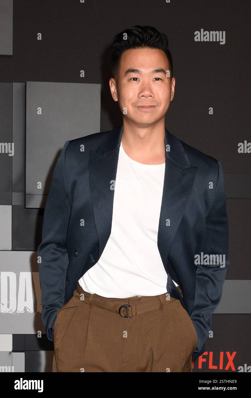 New York, NY, USA. 18th Feb, 2025. David Ma at Netflix's Zero Day World ...